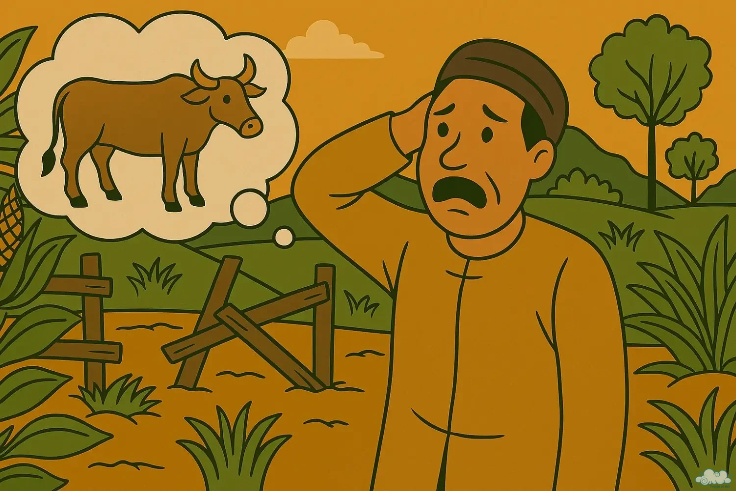 Truyện cười mất trộm bò – Khi lười biếng còn thích đổ lỗi cho người ...